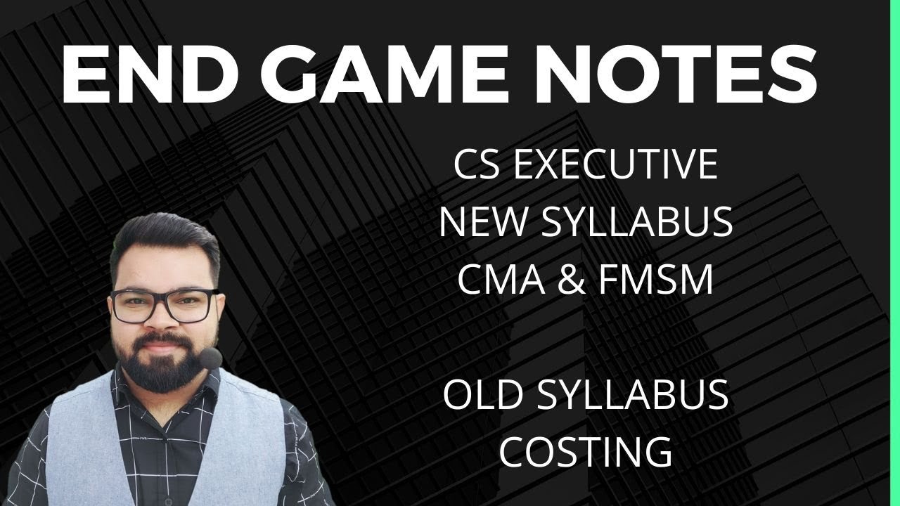 END GAME NOTES BY AMIT TALDA SIR | FOR MY MCQ SUBJECTS - YouTube