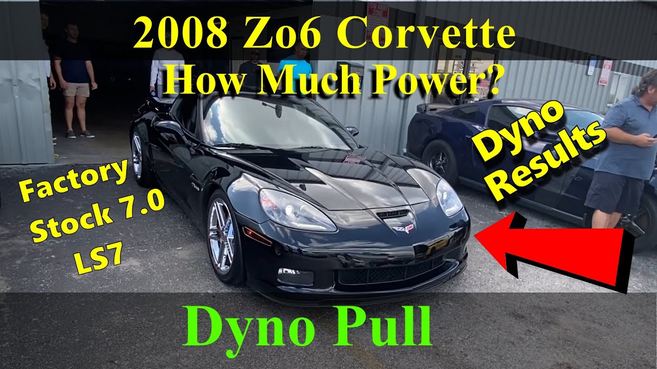 2008 C6 Zo6 Corvette Dyno Pull.. Watch the 7.0 LS7 Run!🔥🔥 - YouTube