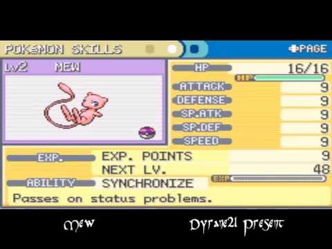 Pokemon FireRed-Mew Cheat+Code - YouTube