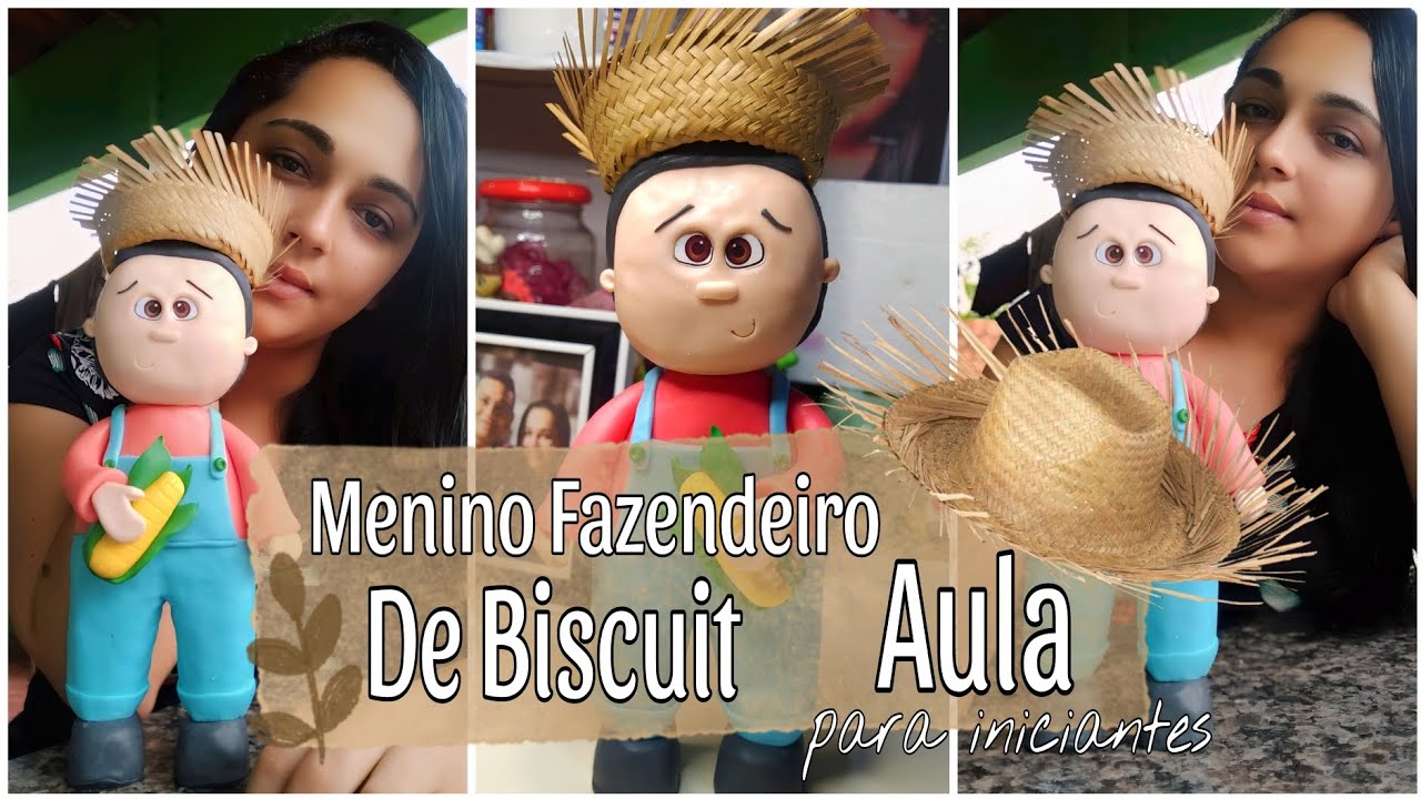 como fazer peças grandes de biscuit | fazendinha de biscuit | Passo a ...