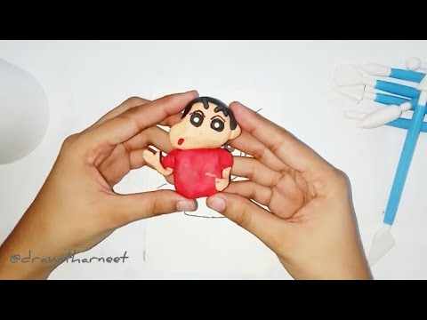 Shin chan clay art |Harneet kaur - YouTube