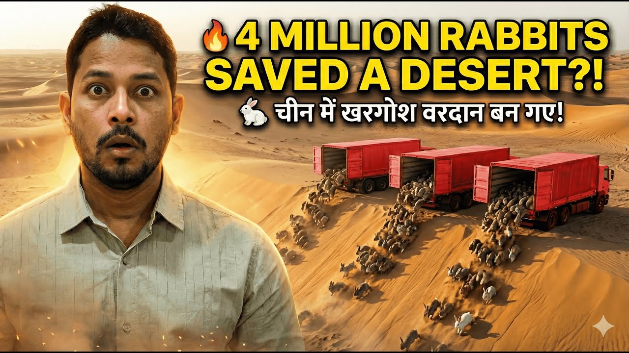 4 Million Rabbits Saved a Desert? | खरगोशों ने रेगिस्तान को हराभरा बना ...