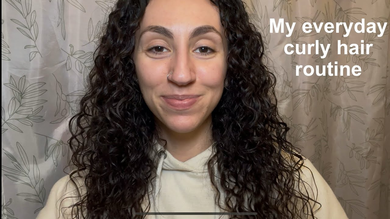 My curly hair routine - YouTube