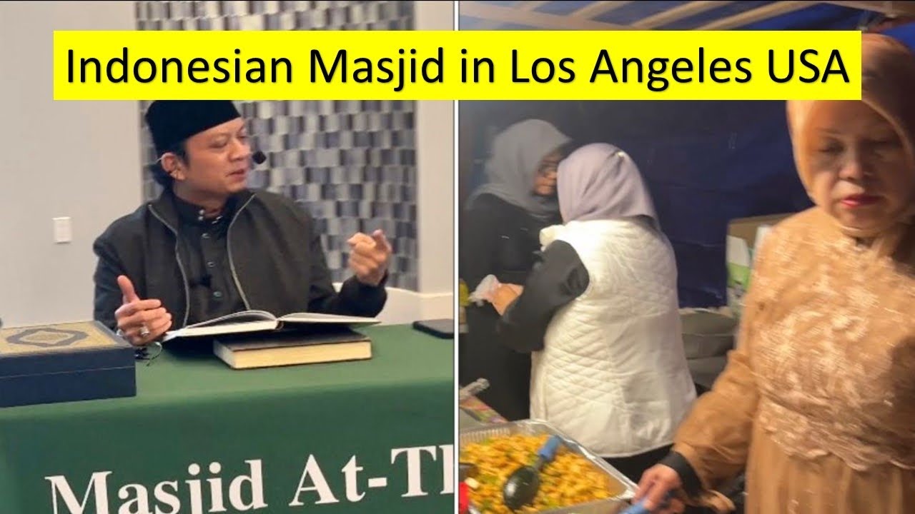 Masjid of Indonesian Muslims in Los Angeles Iftar in Ramadan - YouTube
