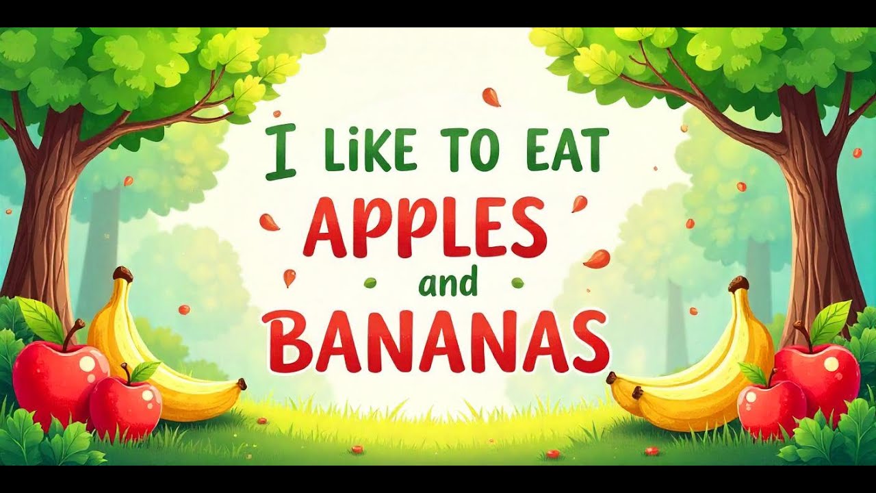 I LIKE TO EAT APPLES AND BANANAS | CV TV | - YouTube