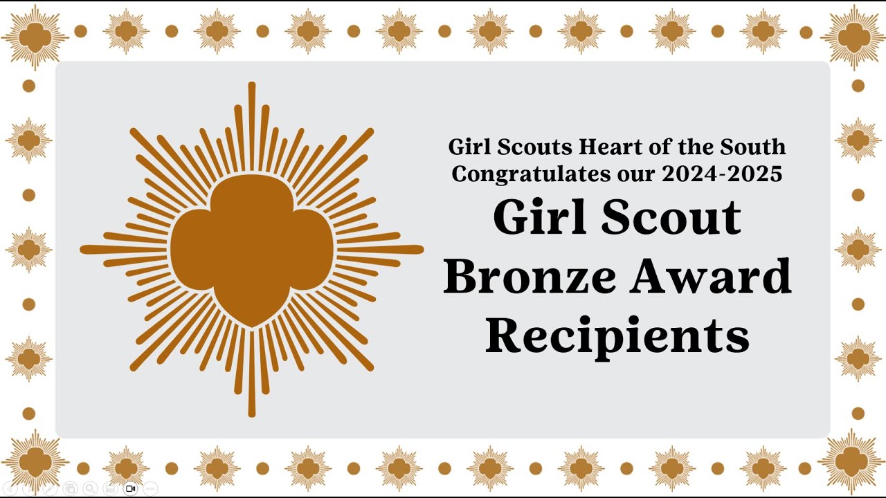MY25 GSHS Girl Scout Bronze Award Recognition Video - YouTube