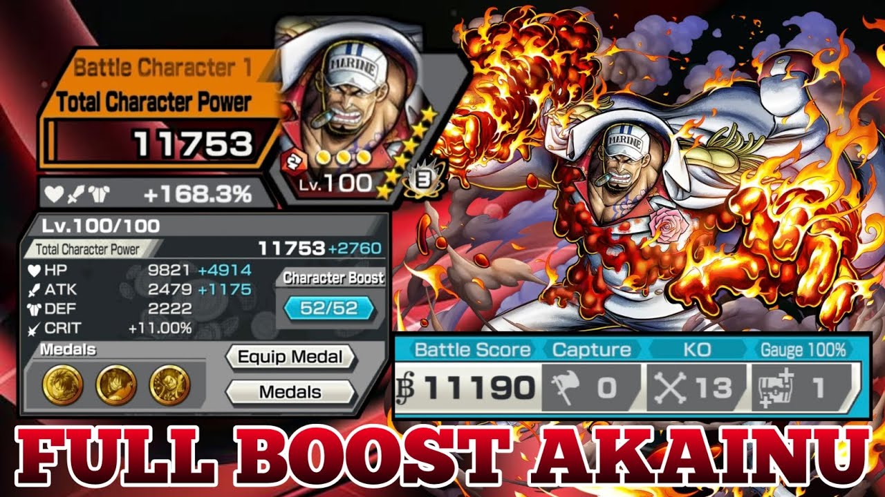 FULL BOOST AKAINU GAMEPLAY | ONE PIECE BOUNTY RUSH | OPBR - YouTube