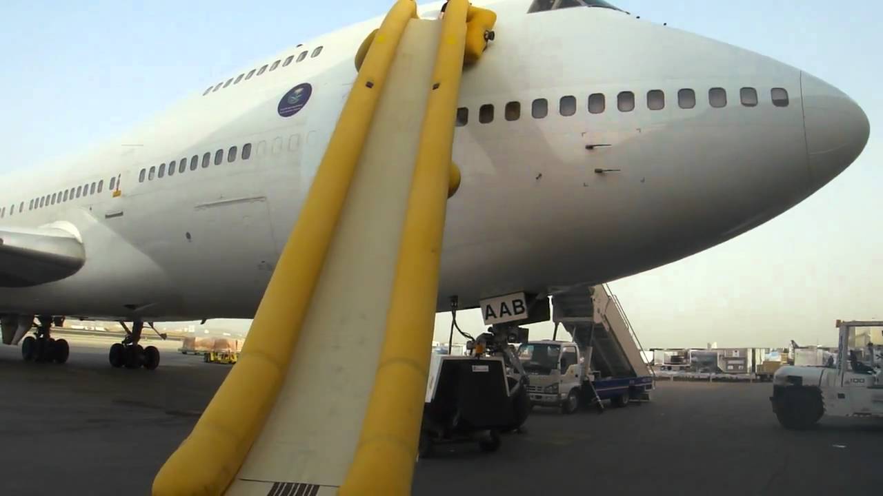 Aircraft TF-AAB Slide ride! - YouTube