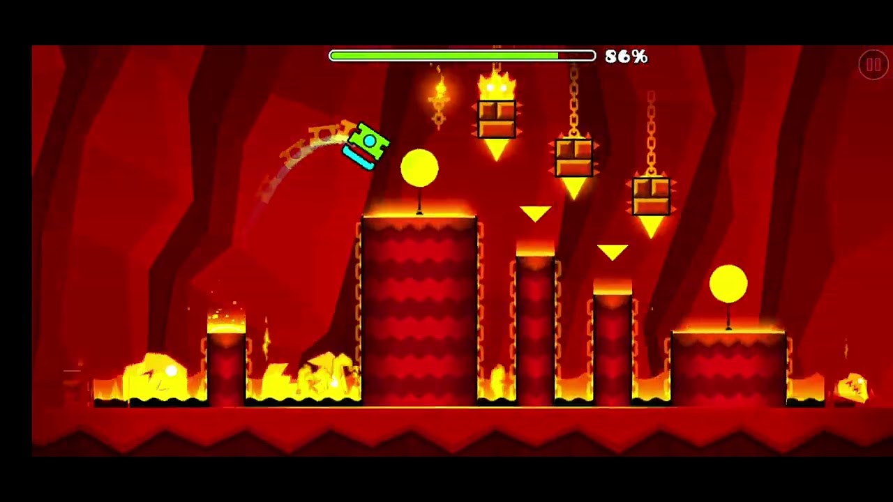 Beating geometry dash meltdown! - YouTube