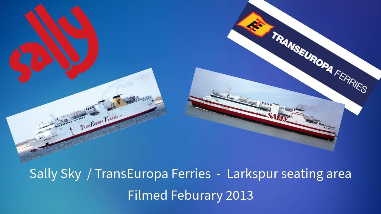 Sally Line Ferries (Sally Sky) Larkspur - Disused seating area tour ...