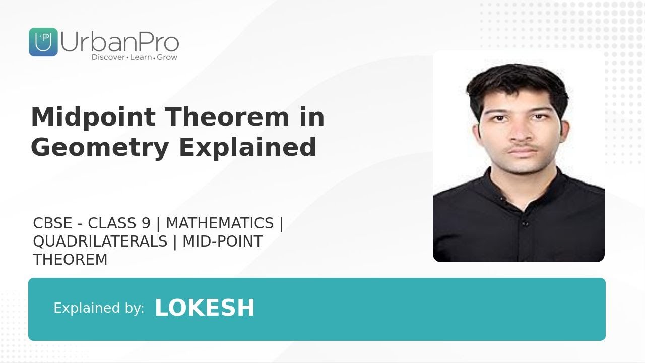 Midpoint Theorem in Geometry Explained | Lokesh Joshi - YouTube