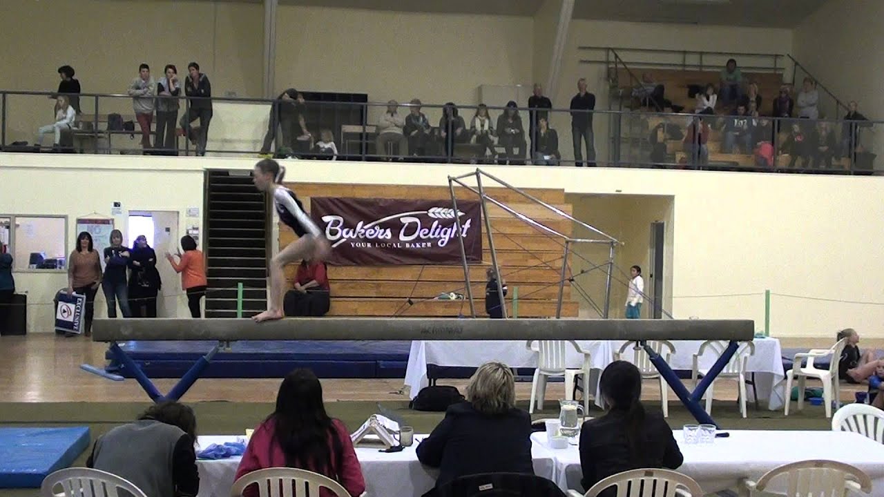 Isabella Brett WAG Step 6 (GymsportsNZ) Balance Beam 14.45 @MIGS July ...