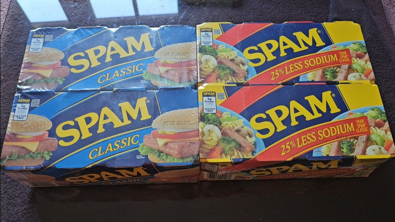 Costco Sale Item Review Spam Classic Vs Spam 25% Less Sodium Taste Test ...