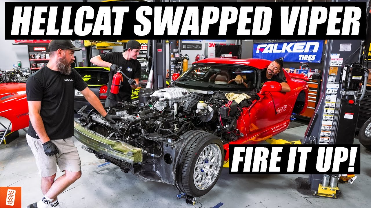World's First Hellcat Redeye Swapped Dodge Viper - Part 5 - YouTube