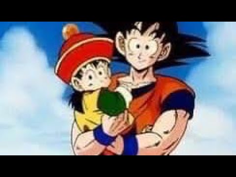 Little Gohan and his dad Goku - YouTube