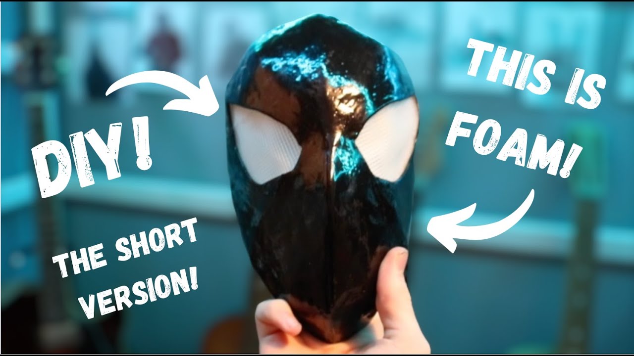 DIY Venom Spiderman Mask The Short Version! - YouTube