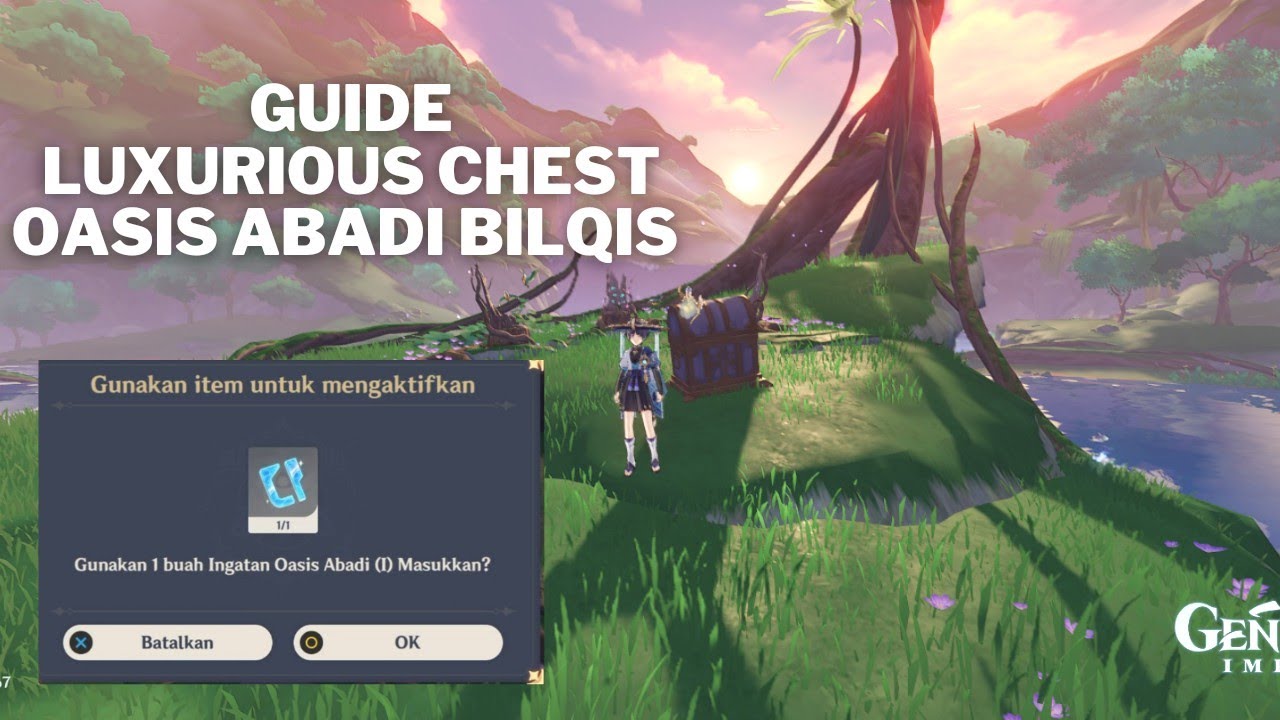 Guide Luxurious Chest Di Tengah Oasis Abadi Gurun Pasir Sumeru ...
