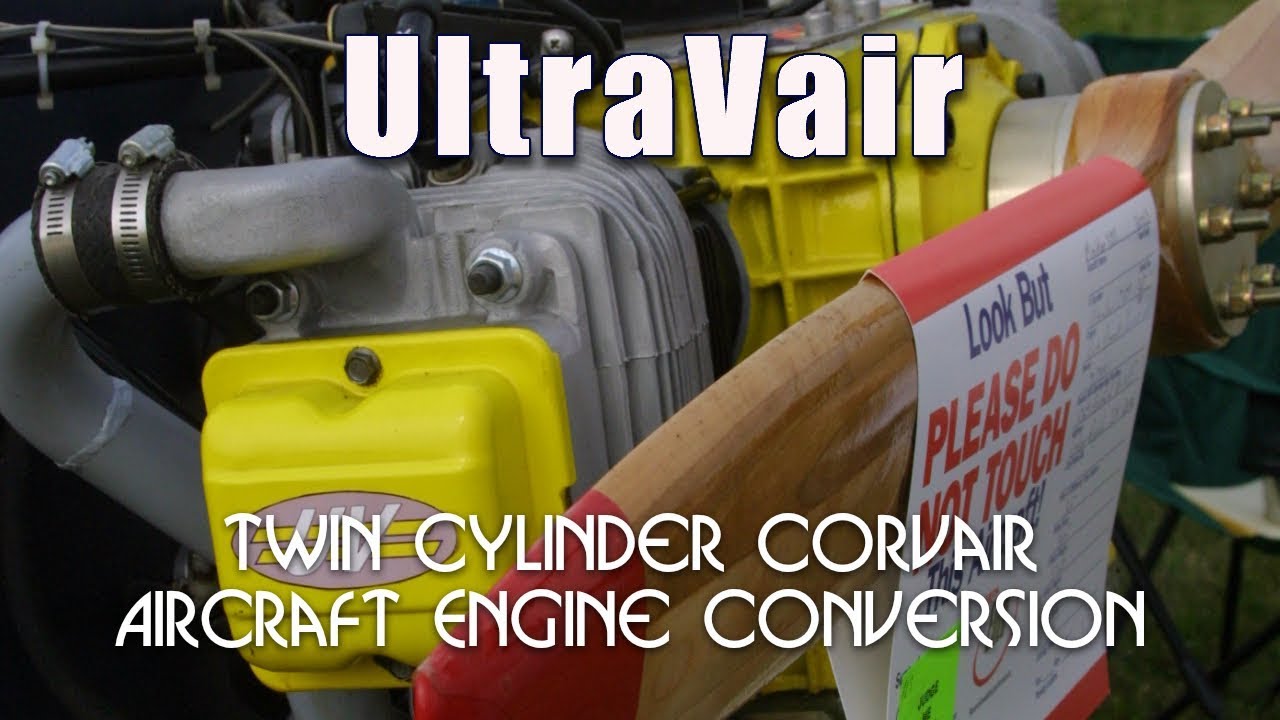 UltraVair, 35 HP, Twin Cylinder, 4 Stroke, Corvair aircraft engine ...