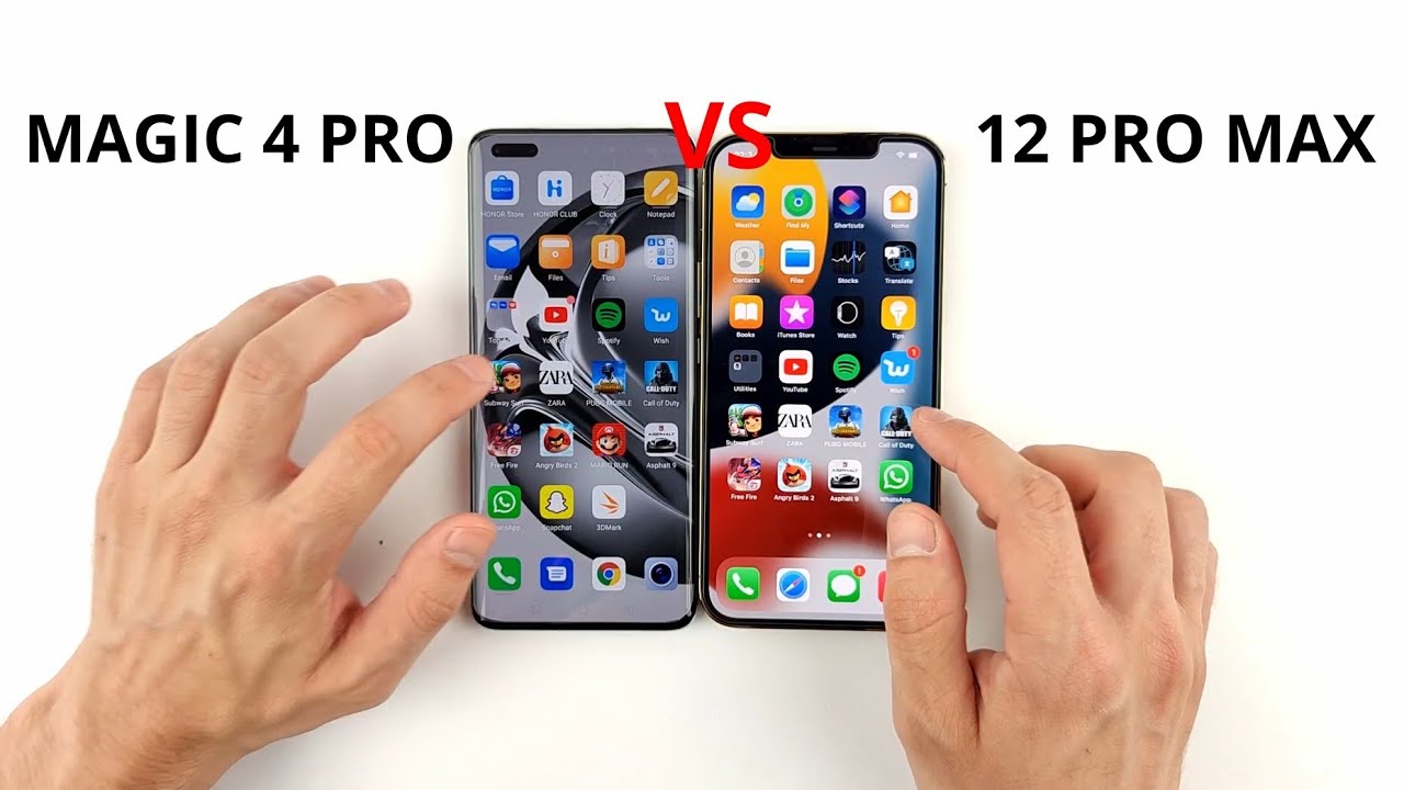 Honor Magic 4 Pro vs 12 Pro Max | SPEED TEST - YouTube