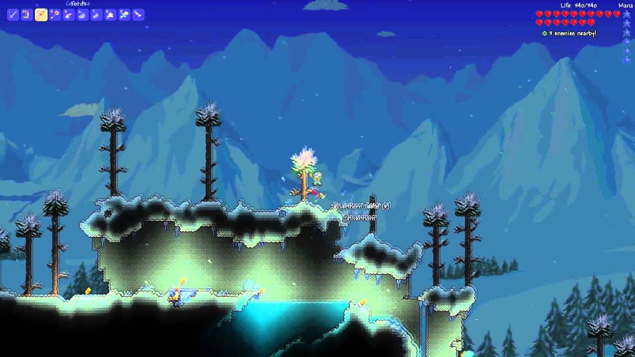 How to get Shiverthorn - Terraria 1.3 - YouTube