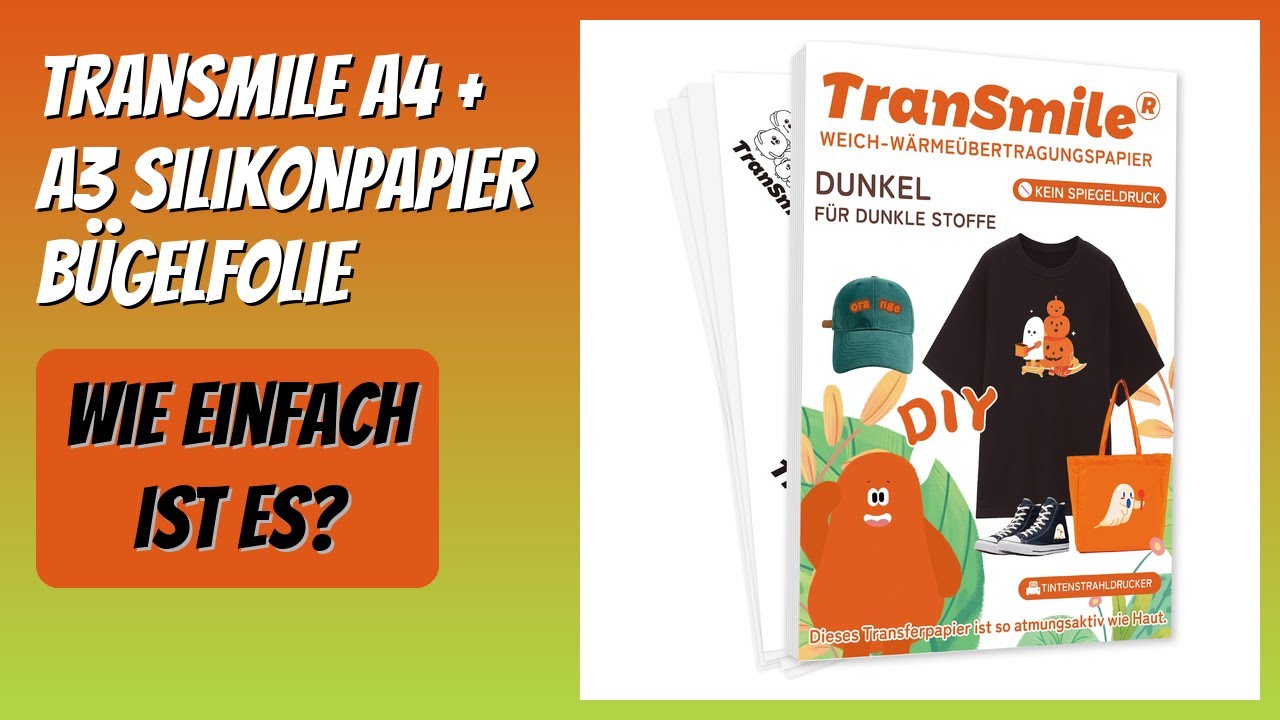 BEWERTUNG (2026): TRANSMILE A4 + A3 Silikonpapier Bügelfolie. Infos ...