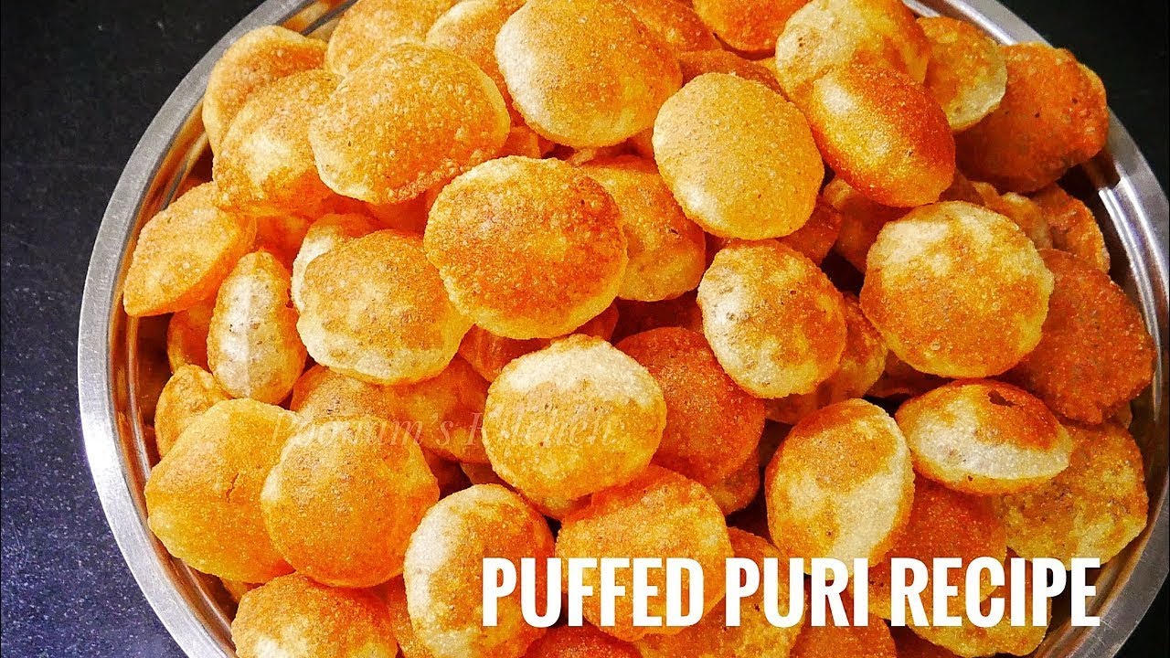Easy Puri Recipe for Pani Puri with tips & tricks | Puffed Puri ...