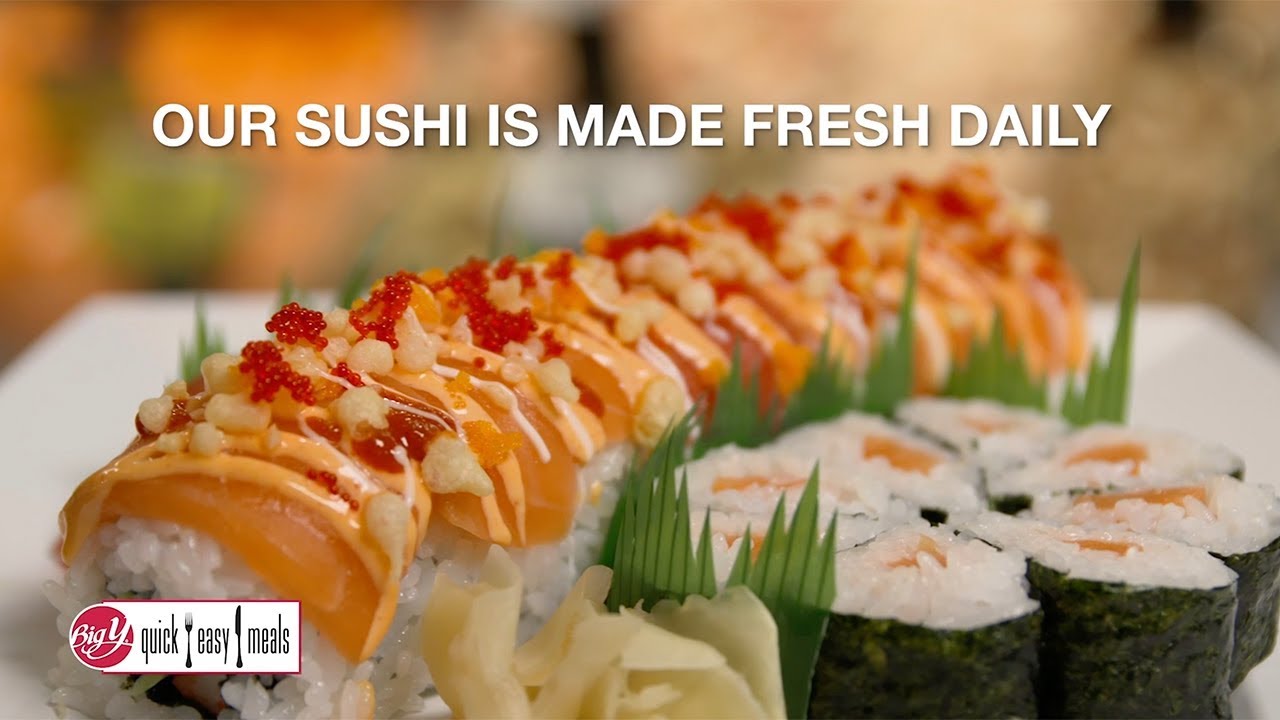Big Y Sushi - Made Fresh Daily! - YouTube
