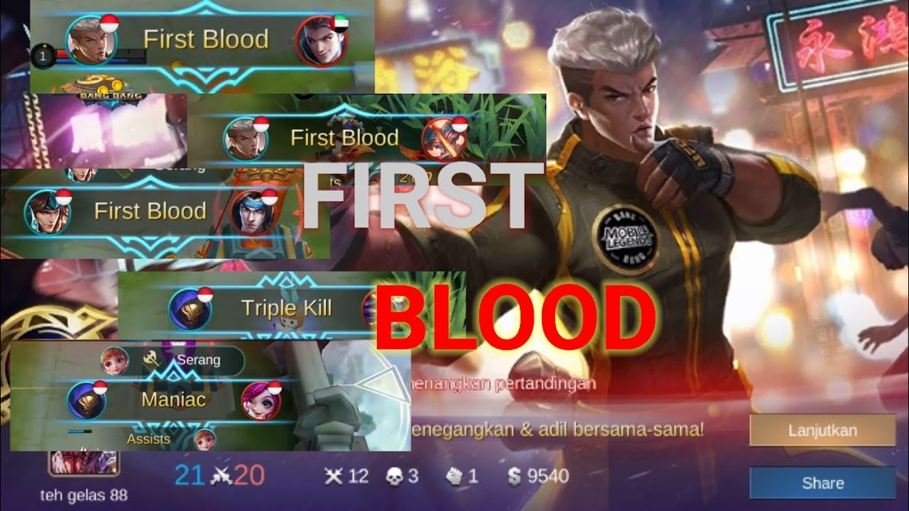 FIRST BLOOD [MOBILE LEGEND ] - YouTube