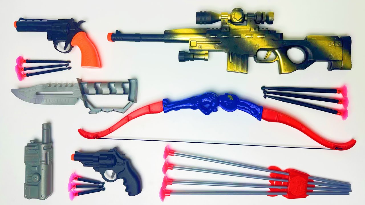 SNIPER RIFLE//AWM Shotgun Machine gun Max gun Gell BBlaster PUBG SET ...