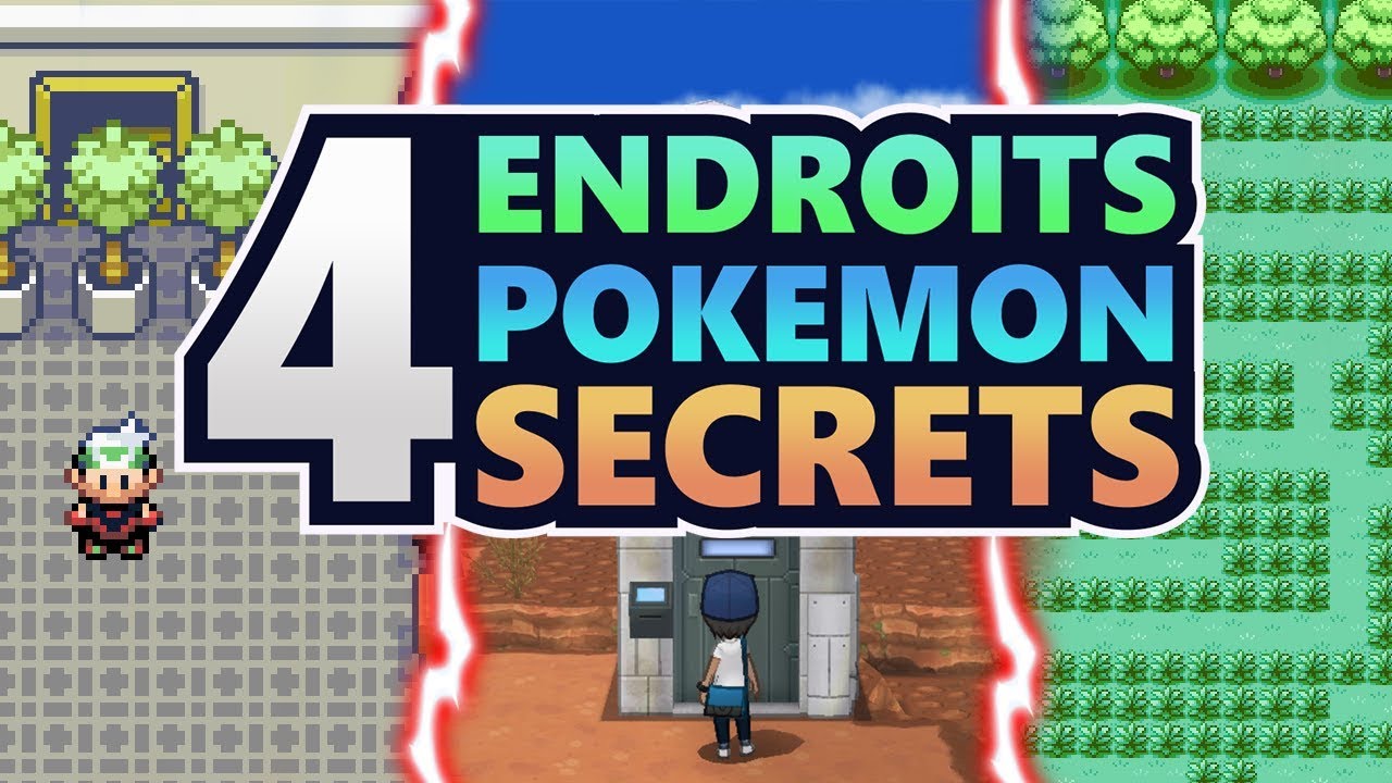 4 ENDROITS SECRETS DANS LES JEUX POKÉMON - YouTube