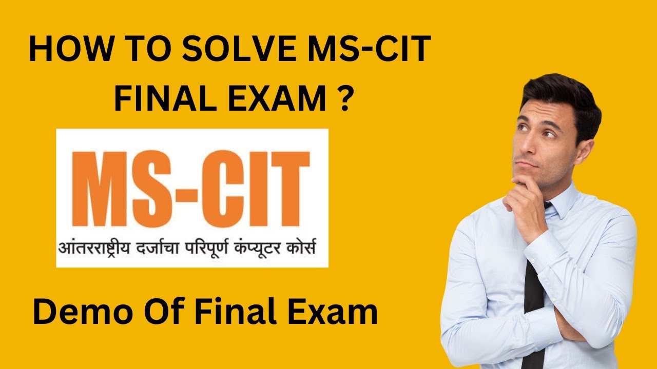 MS-CIT Final Exam Demo - YouTube