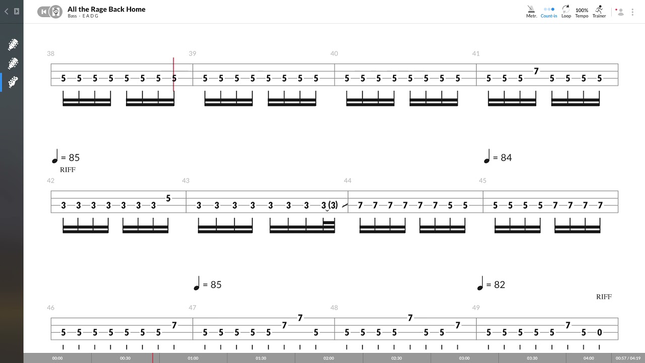 Interpol - All The Rage Back Home (BASS TAB PLAY ALONG) - YouTube