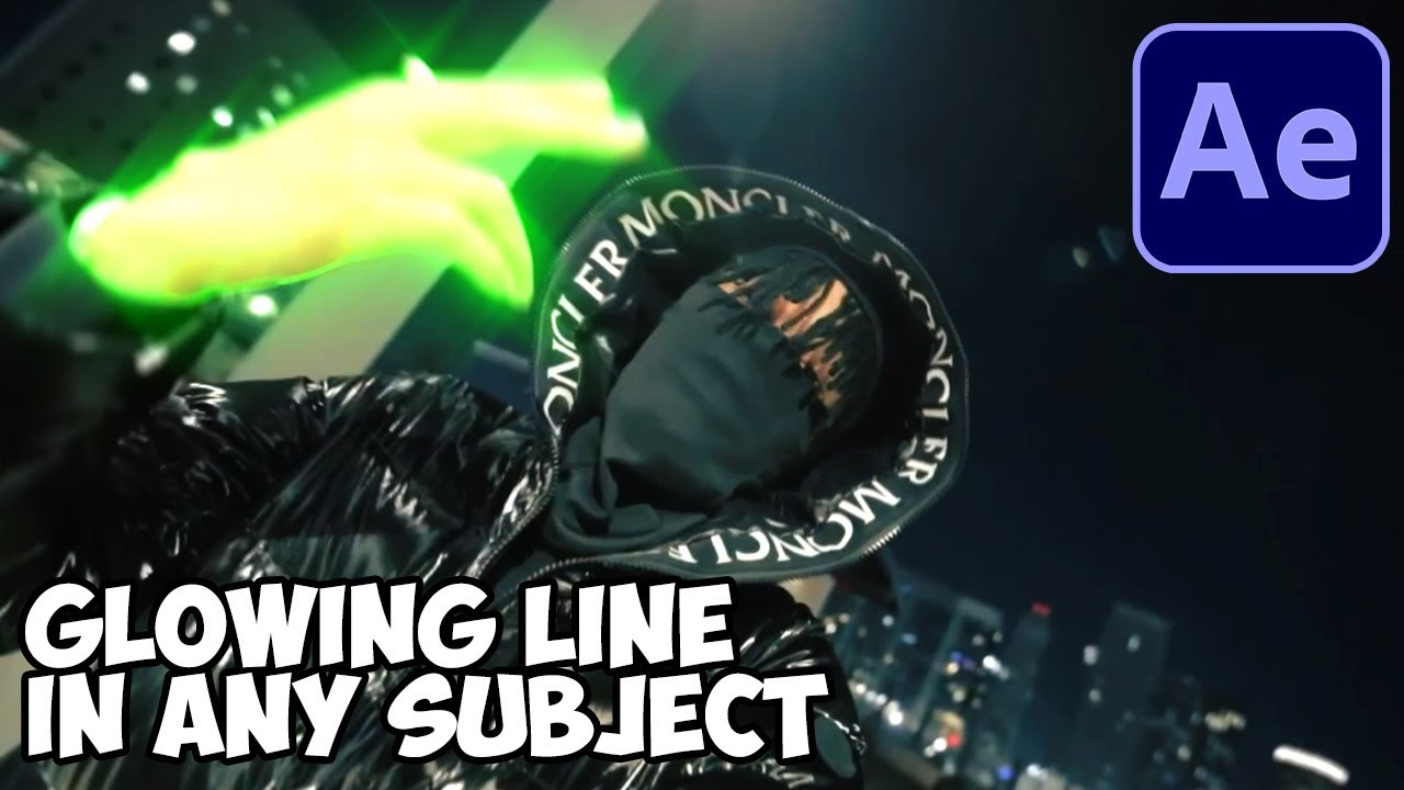 Add GLOW LIGHTNING EFFECT on your Subject (After effects) - YouTube