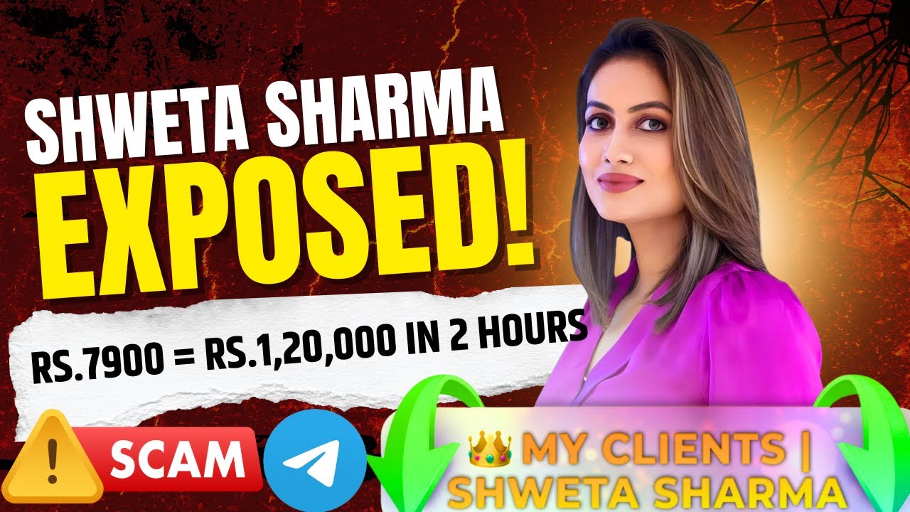 TRADER SHWETA SHARMA / SHALINI KAPOOR SCAM EXPOSED! Shocking Truth ...