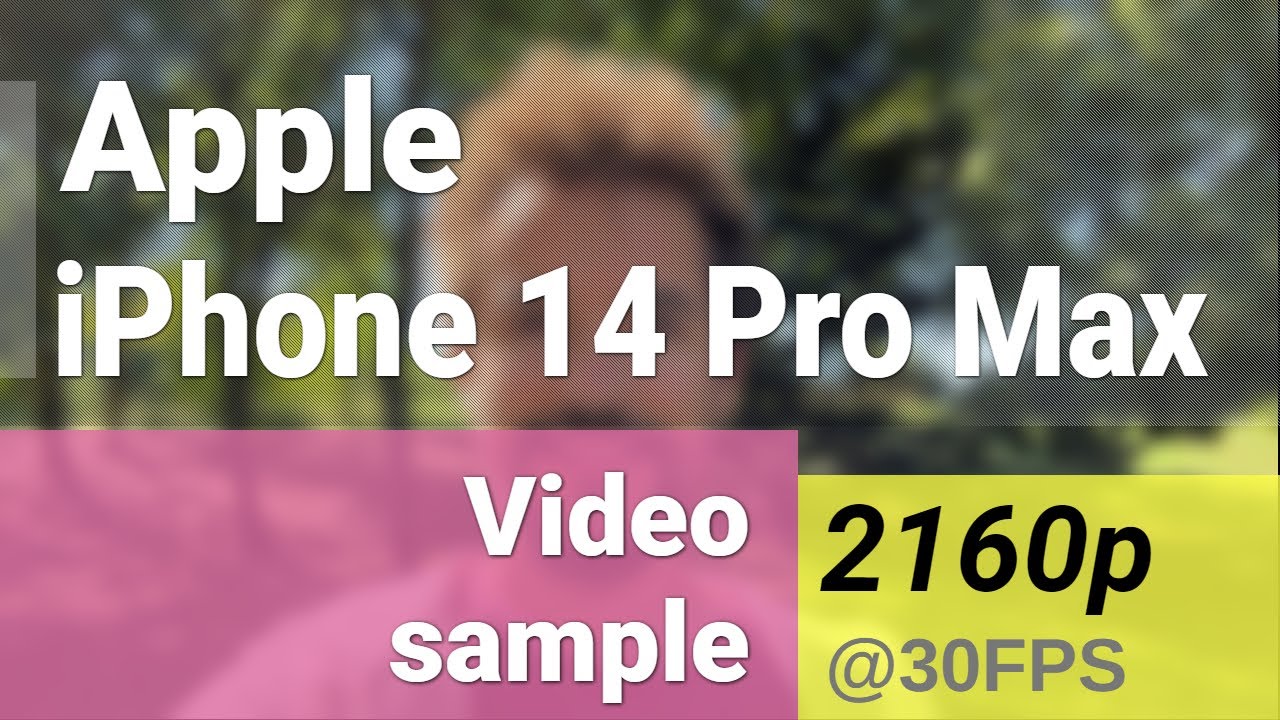 4K 2160p 30fps (selfie camera) - Apple iPhone 14 Pro Max selfie video ...