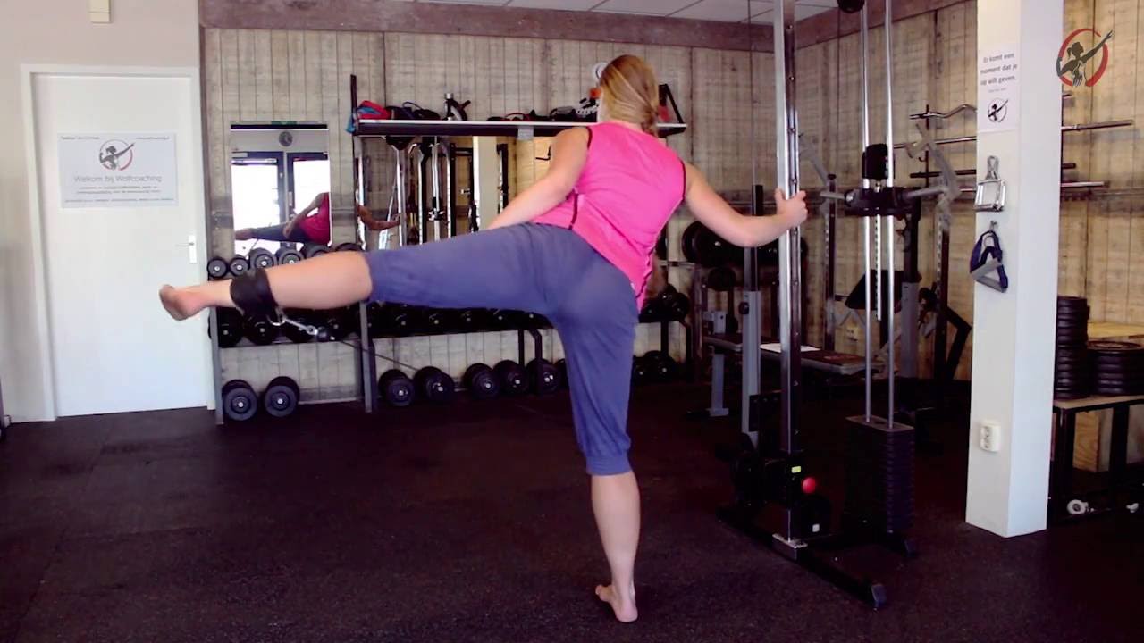 Glute Side Kick - YouTube