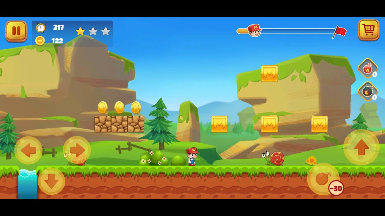 Super Jack's adventure Game-Jump and Run - YouTube