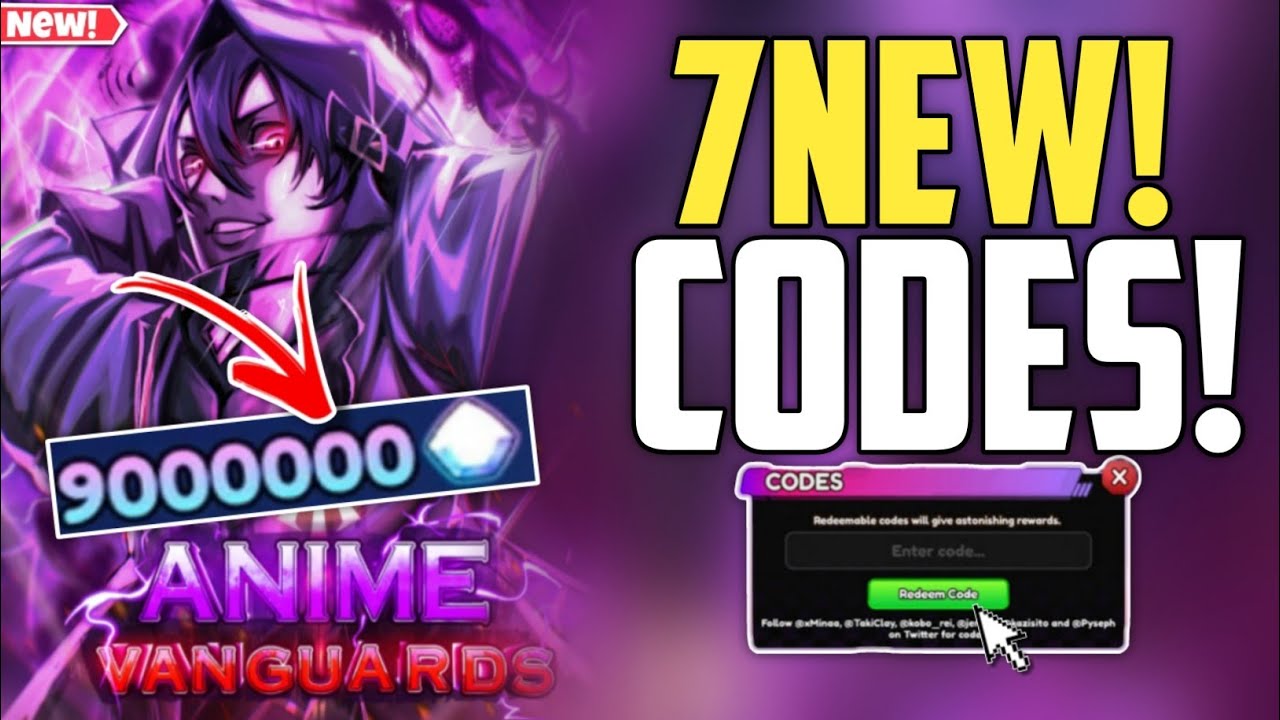 *NEW⚡CODES* UPDATE! 5.5 CODES FOR ANIME VANGUARDS IN 2025 - ROBLOX ...