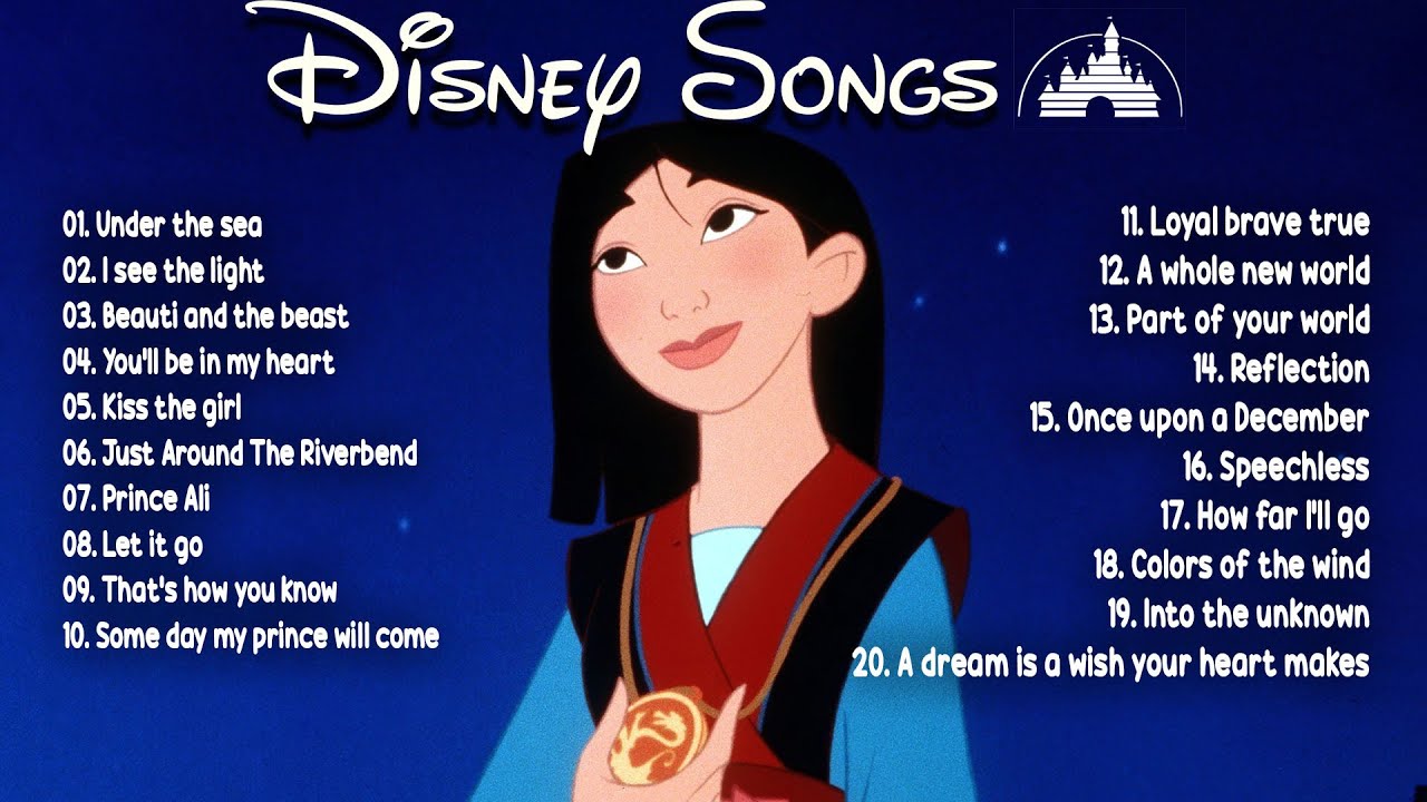 Walt Disney Songs Collection 2023 Disney Romantic Songs List 🫧Disney ...
