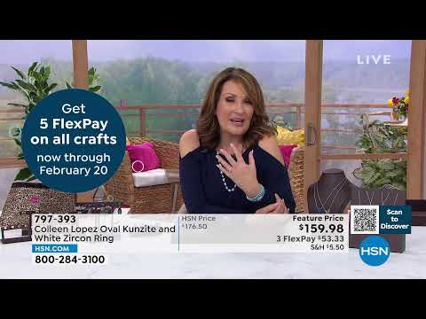 Colleen Lopez Sterling Silver Oval Kunzite and White Zir...