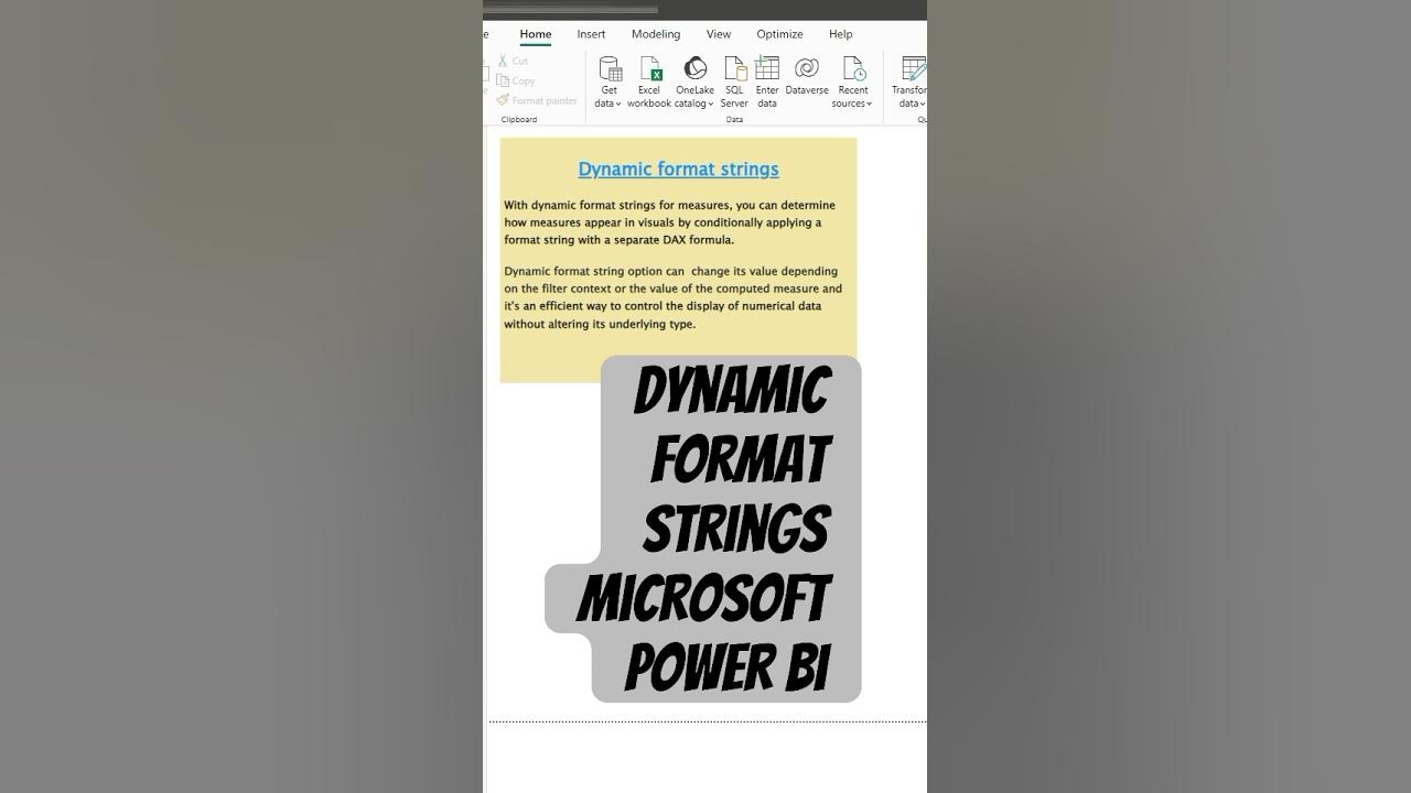 How to create Dynamic Format Strings for Measures ? | Microsoft Power BI 🖥️| Simple and easy ...