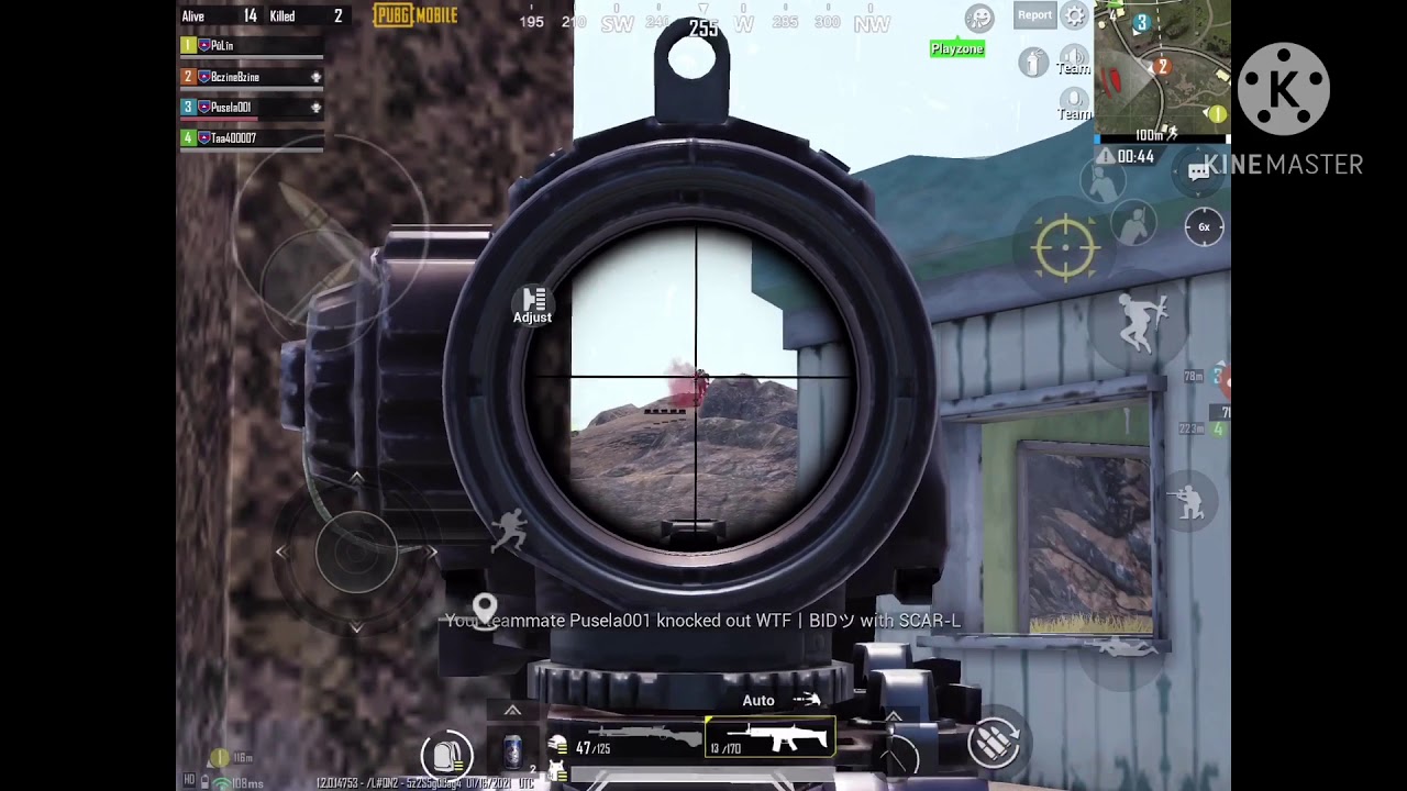 PUBG MOBILE|Scar-L with scope X6 - YouTube