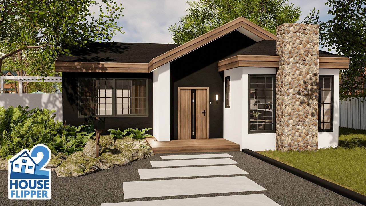 Compact Modern Home | House Flipper 2 - Custom Build From Scratch in ...