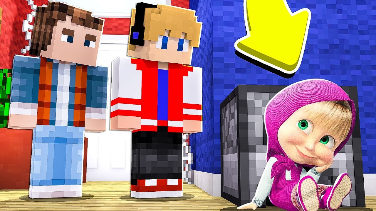 MASHA SE ESCONDEU NO MINECRAFT ! (MASHA E O URSO) - YouTube