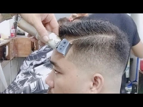 mid fade one side haircut/tutorial-CRIS BARBER - YouTube