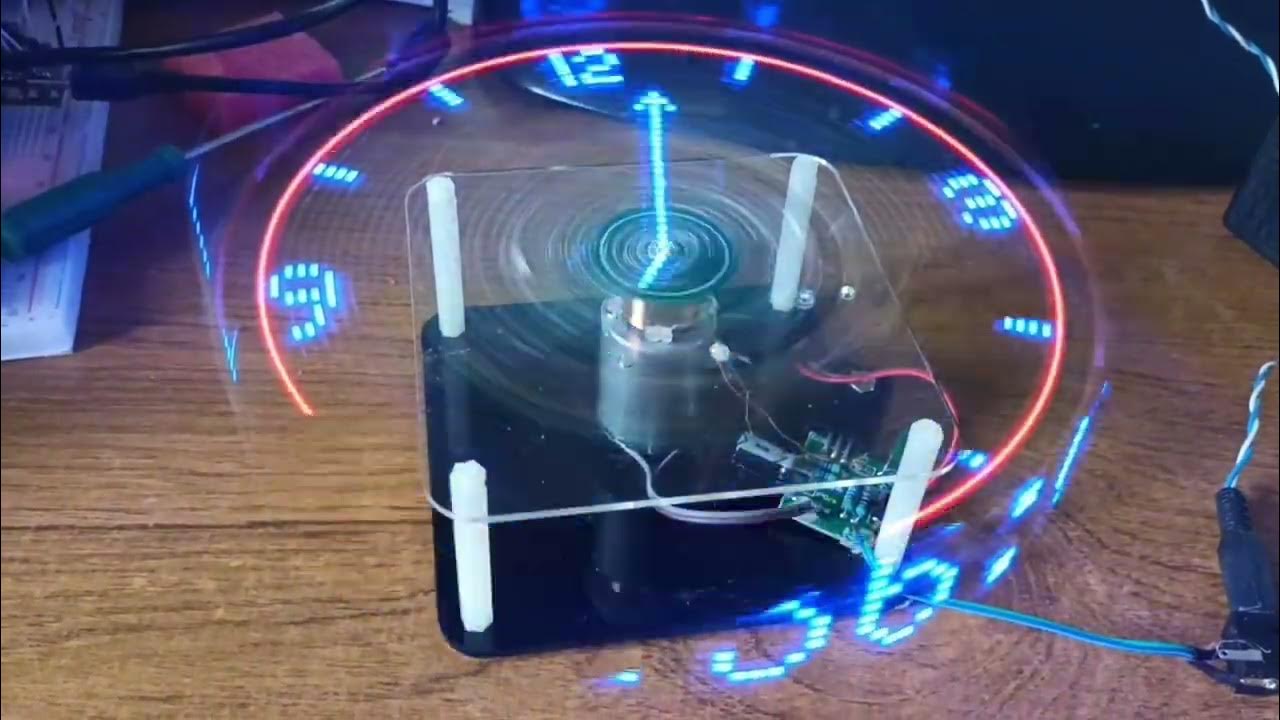 Rotating POV kit from my previous video, filmed using phone for reduced ...