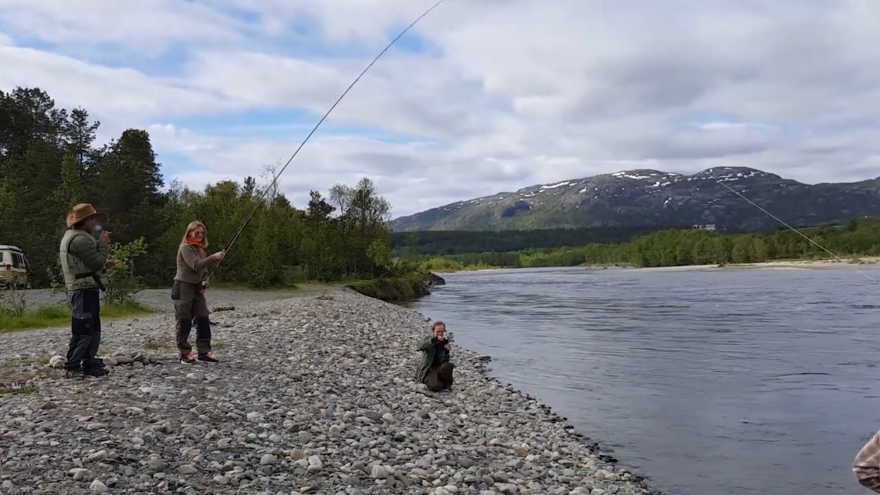 Laksefiske i AltaElva 2018 - YouTube