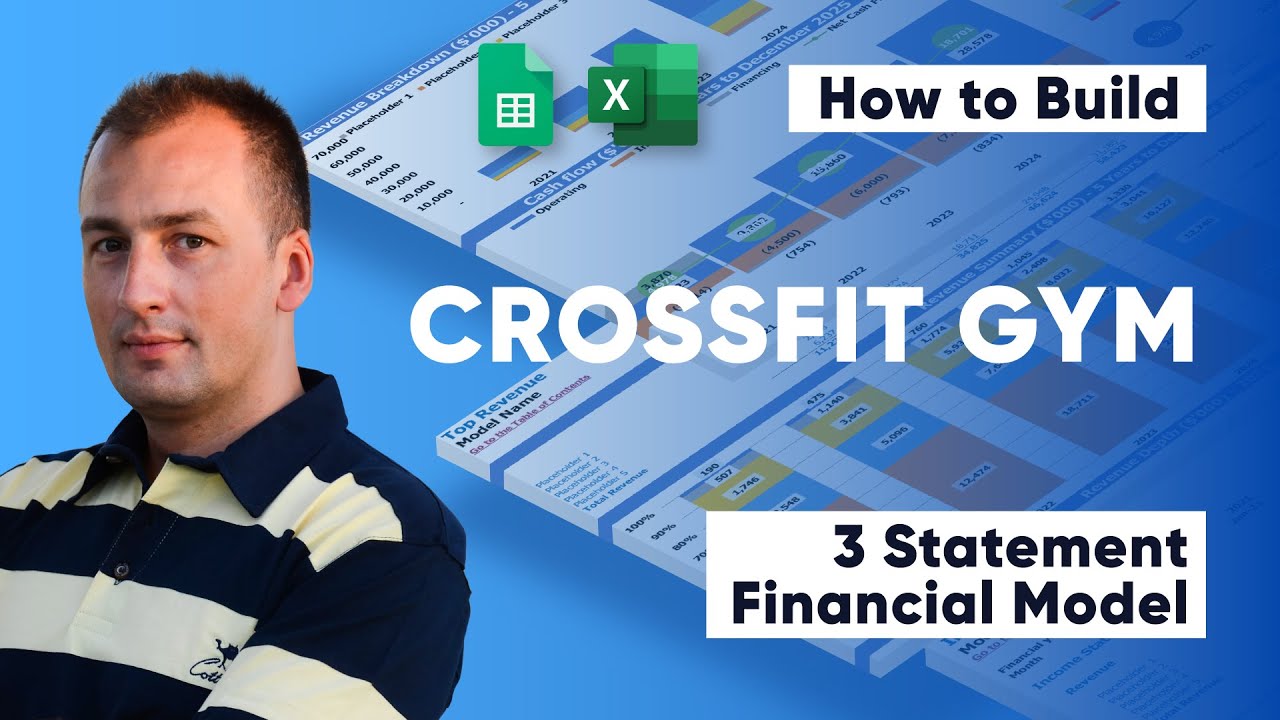 How to Build a Crossfit Gym 3 Statement Excel Financial Model - YouTube