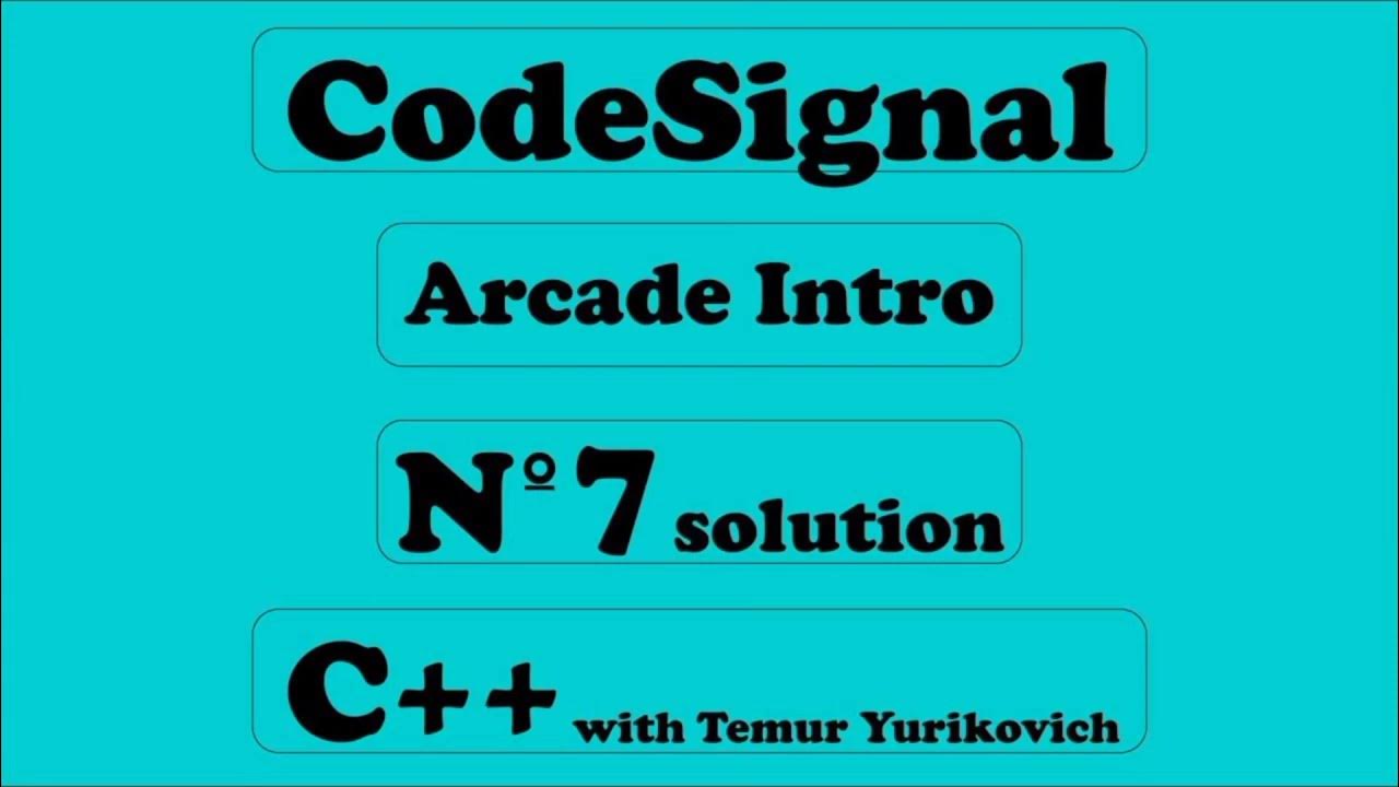 CodeSignal Acarde Intro 7 "almostIncreasingSequence" խնդրի լուծում (C++) - YouTube