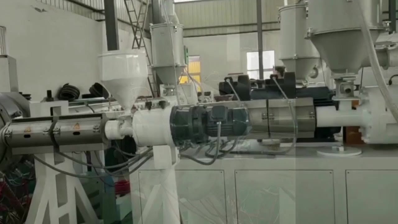 Multi-layer Pipe Plastic Extruder Machine HDPE SJ-120 - 副本 - YouTube
